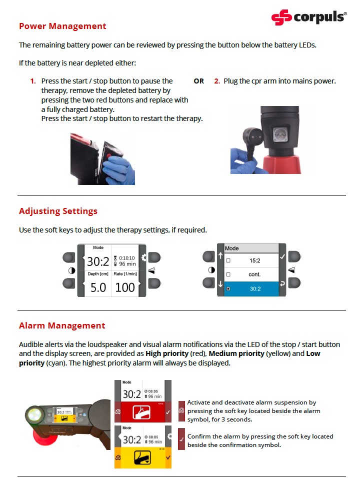corpuls cpr with Quadboard Quick Guide b)